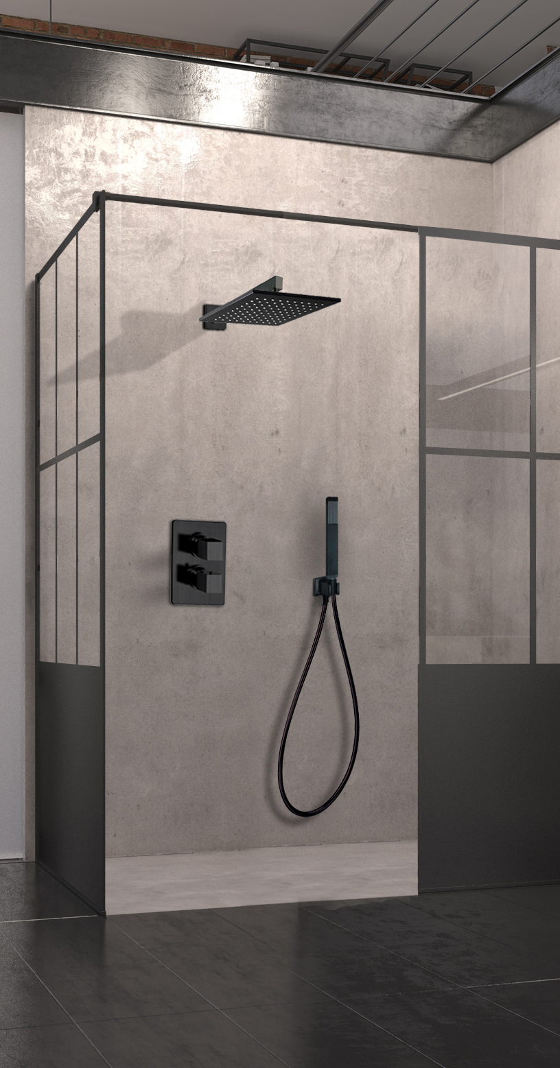 Ensemble douche encastré Dax Square