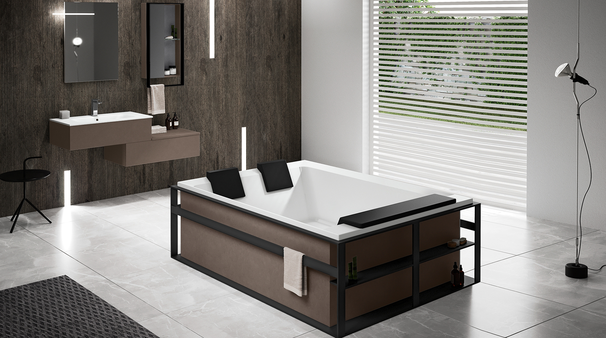 Baignoire balnéo Divina Dual